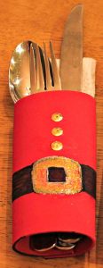 DIY Santa & Elf Silverware Sleeves - Clever Housewife