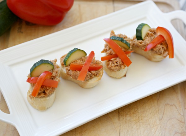 Hot Buffalo Tuna Crostini - Clever Housewife