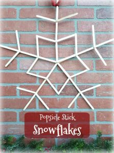 Popsicle Stick Snowflakes - Clever Housewife