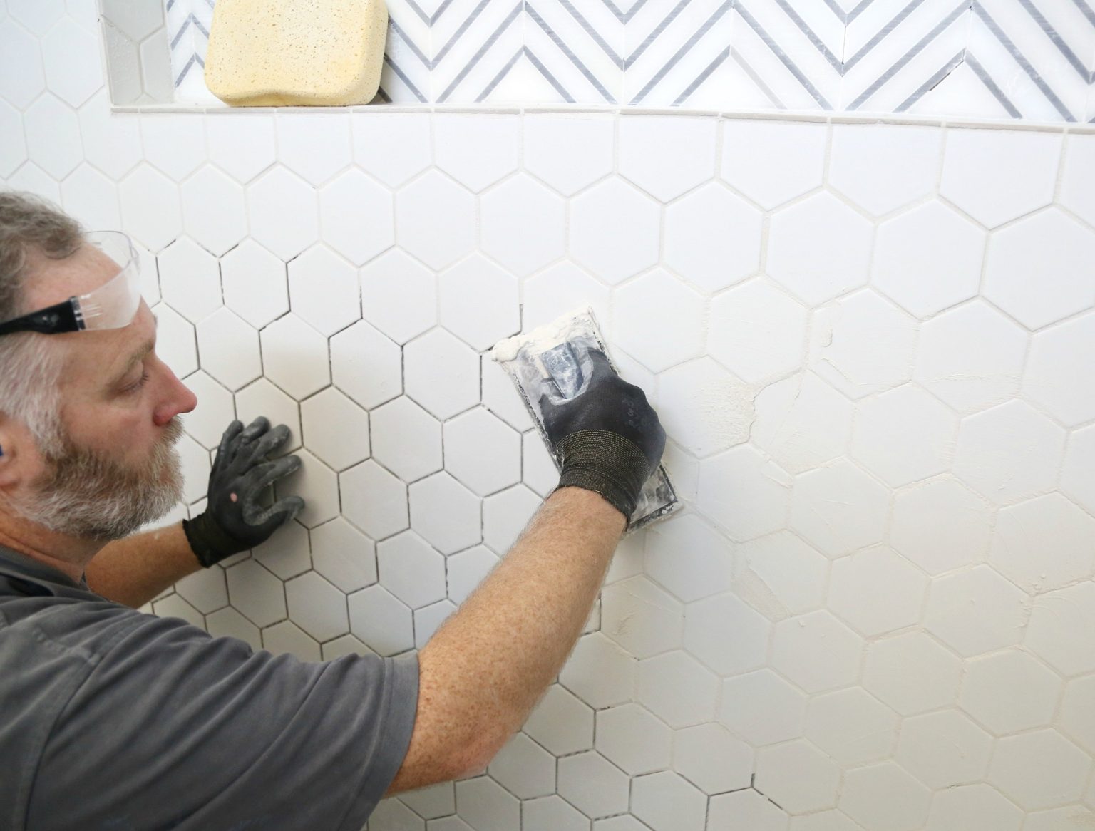 Week 5 of the Jeffrey Court Renovation Challenge: How to Grout Tile ...